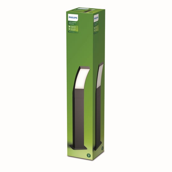 Philips Splay bollard light, LED anthracite/white - 8719514417779 | REUTER