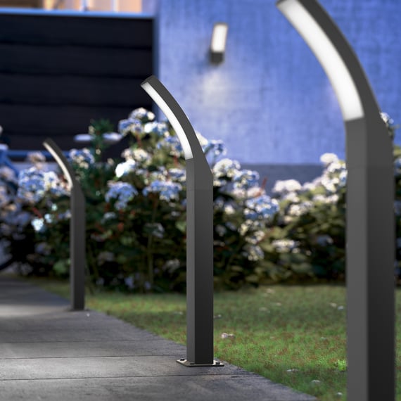 Philips Splay bollard light, LED anthracite/white - 8719514417779 | REUTER