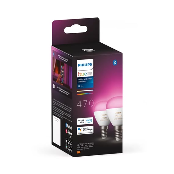 Philips Hue White & Color Ambiance E14 candle/luster 5.1 Watt double ...