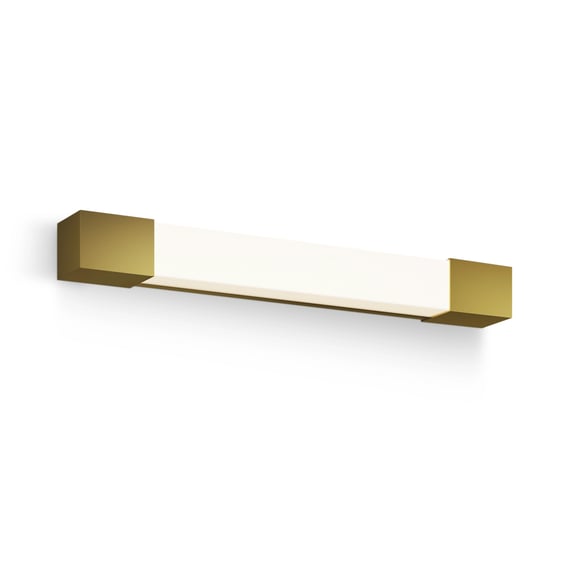 PHILIPS Rover wall light, LED, rectangular brass/white - 8720169299498 ...