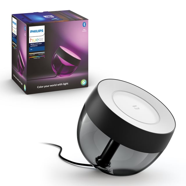 Philips Hue White & Color Ambiance Iris table lamp, LED black/clear ...