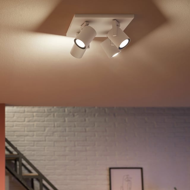 Philips Hue White & Color Ambiance Argenta Strahler, GU10, 4-flammig ...