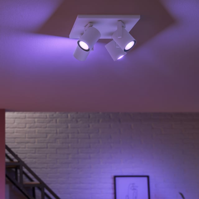 PHILIPS Hue White & Color Ambiance Argenta spotlight, GU10, 4 heads ...