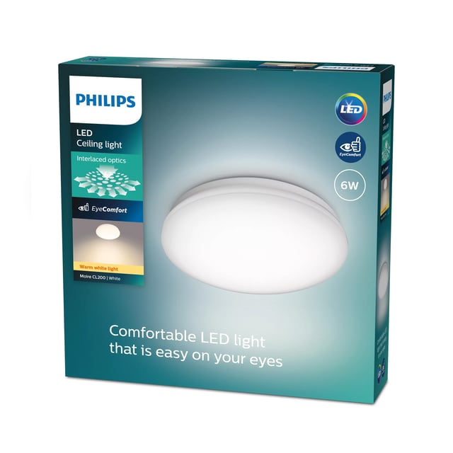Philips Moire ceiling light, LED white - 8718699750497 | REUTER