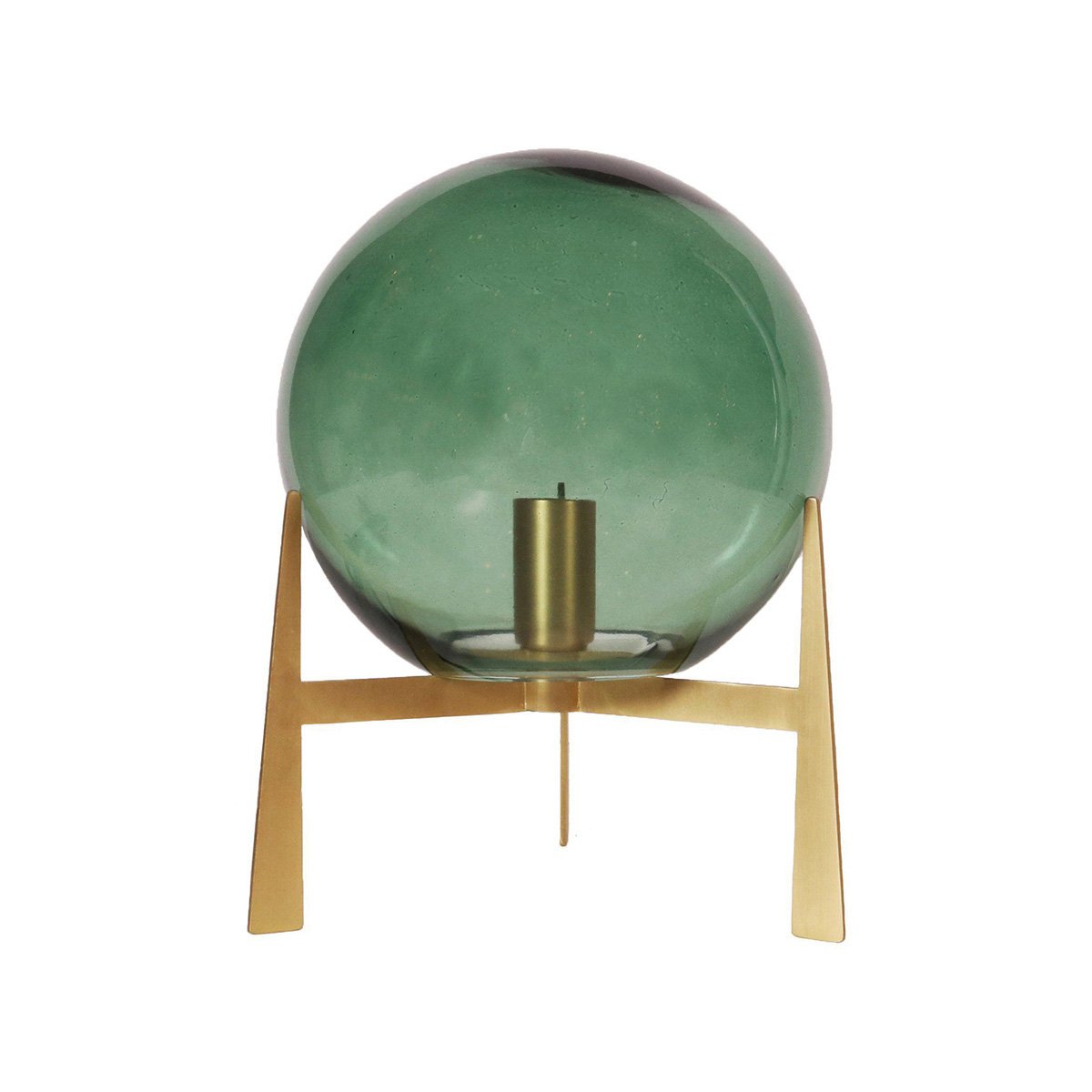 PR Home Mila table lamp, E14 brass/green - 2102816 | REUTER