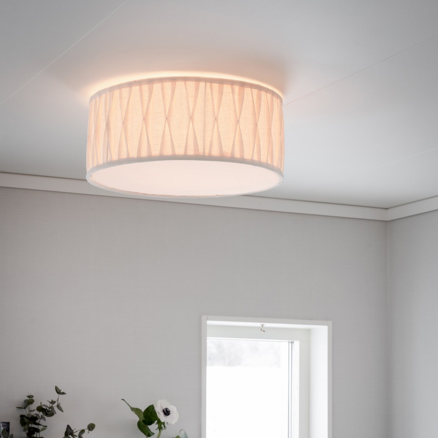 PR Home Plafond ceiling light, E27 dimmable, white - 2445-2701 | REUTER