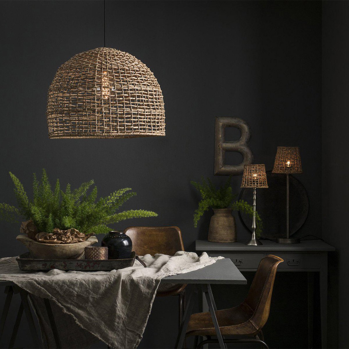 PR Home Cebu pendant light, E27 dimmable, natural - 3546-BT02 | REUTER