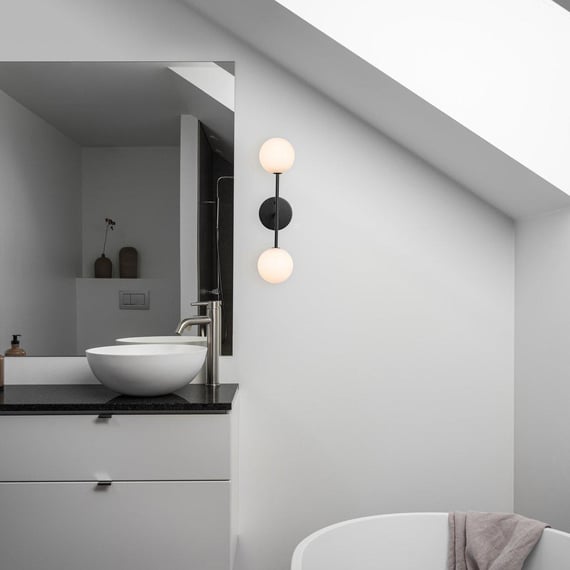 PR Home Sigma wall light, G9 dimmable, black/white - 3404907 | REUTER