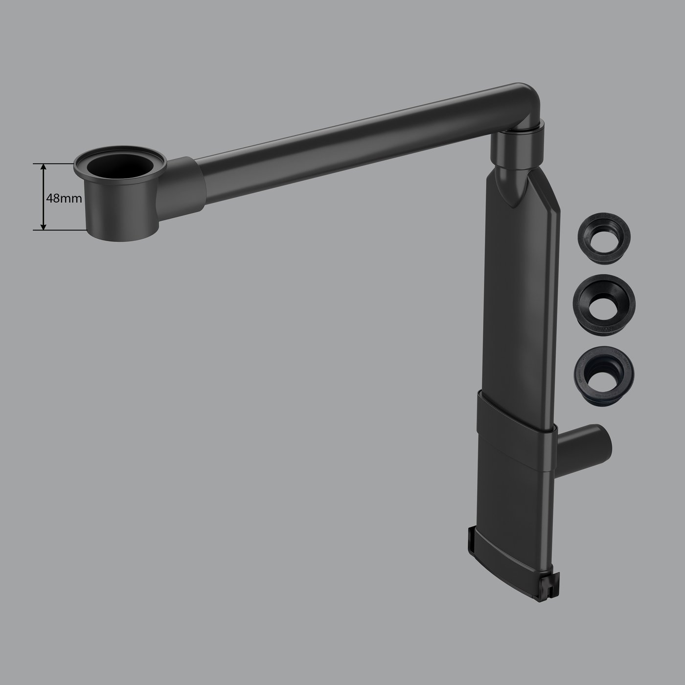 preotec flat compact furniture siphon for washbasin and countertop up ...