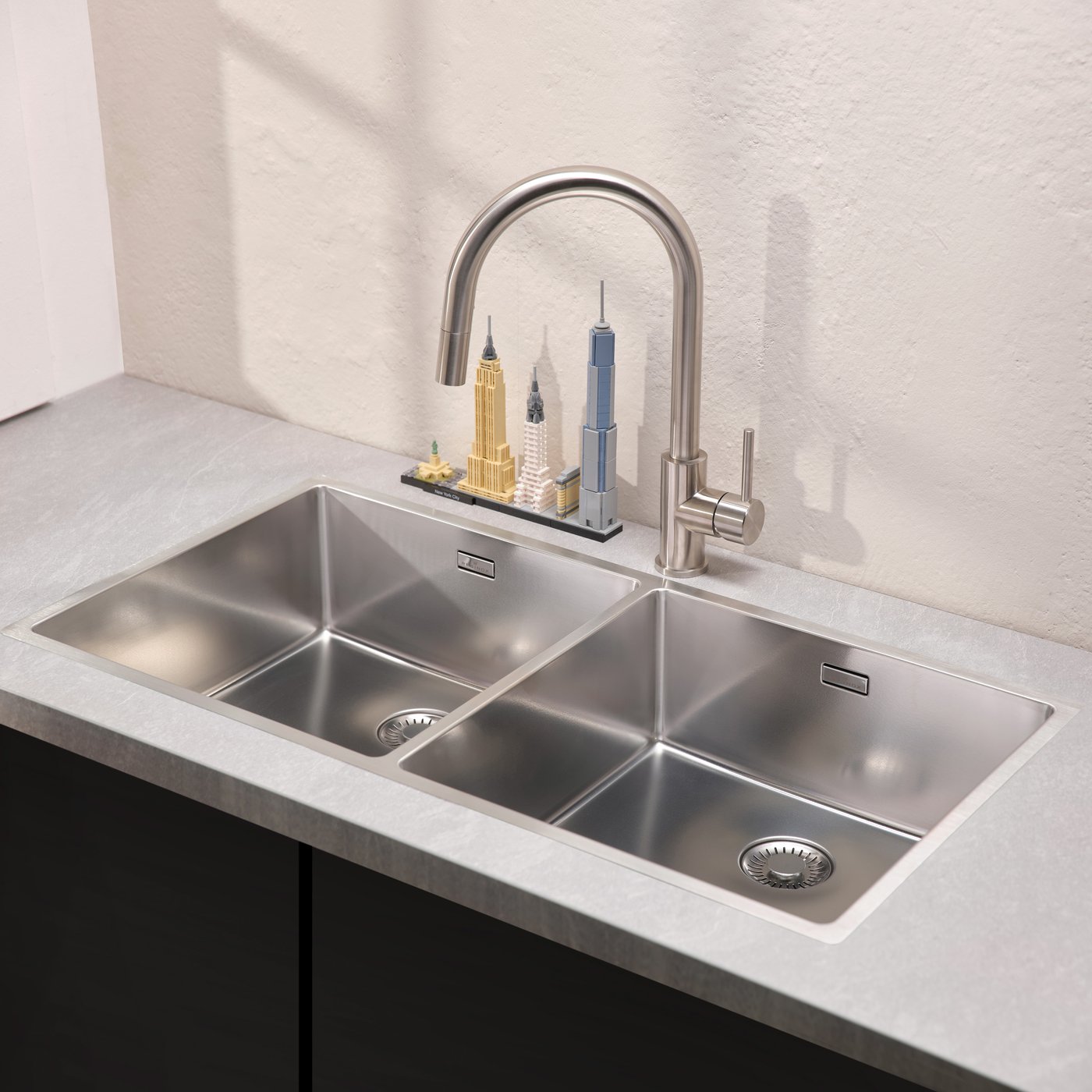 Reginox New York kitchen sink stainless steel silk gloss - R28254 | REUTER