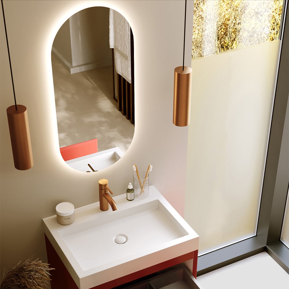 RIHO Oval mirror with mirror heating - 216007 | REUTER
