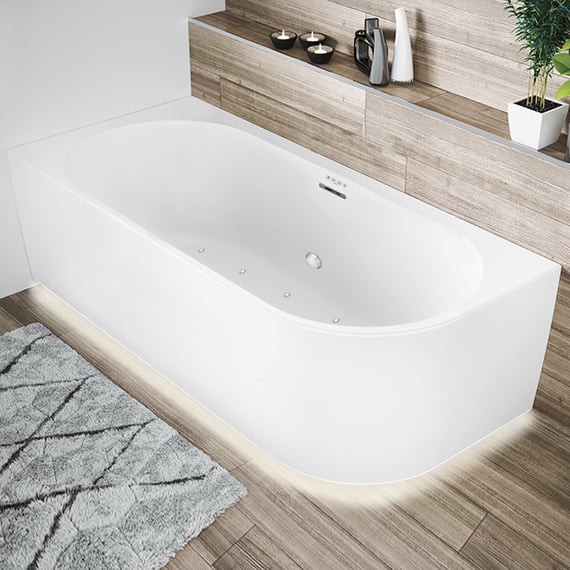 Riho Desire corner whirlbath, with panel with filling function via ...