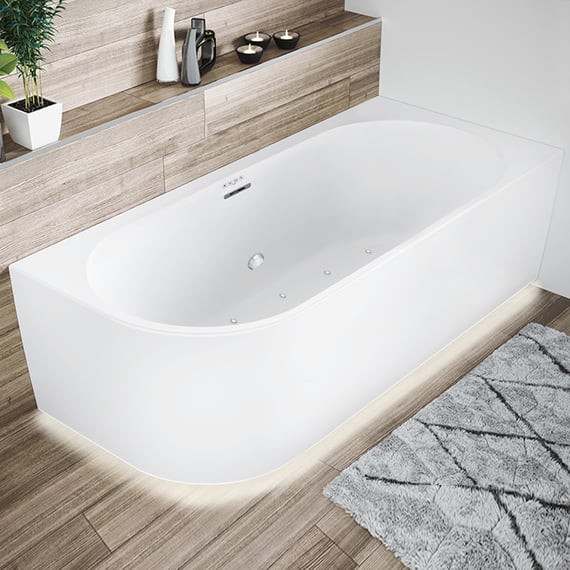 Riho Desire corner whirlbath, with panel with filling function via ...