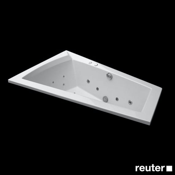 Reuter Kollektion Komfort Baignoire balnéo d’angle Premium, montage ...
