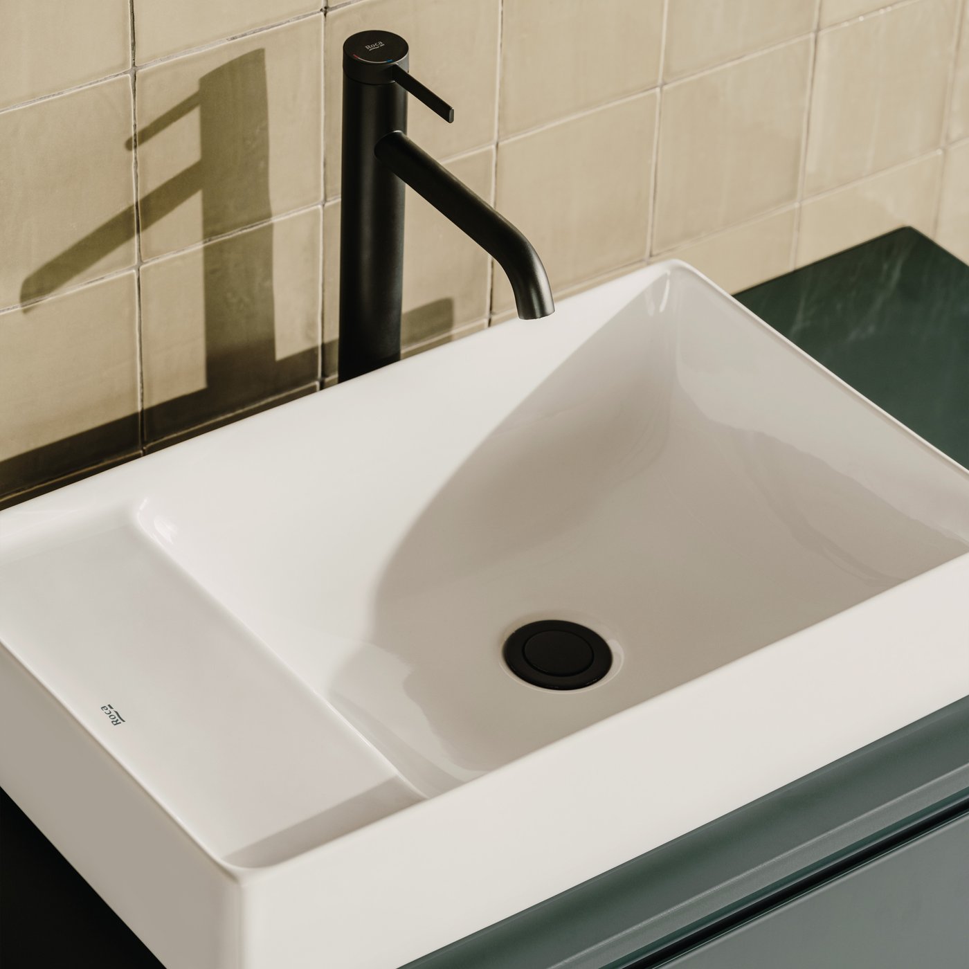 Roca Ona countertop basin with Supraglaze®, white - A32768CS00 | REUTER
