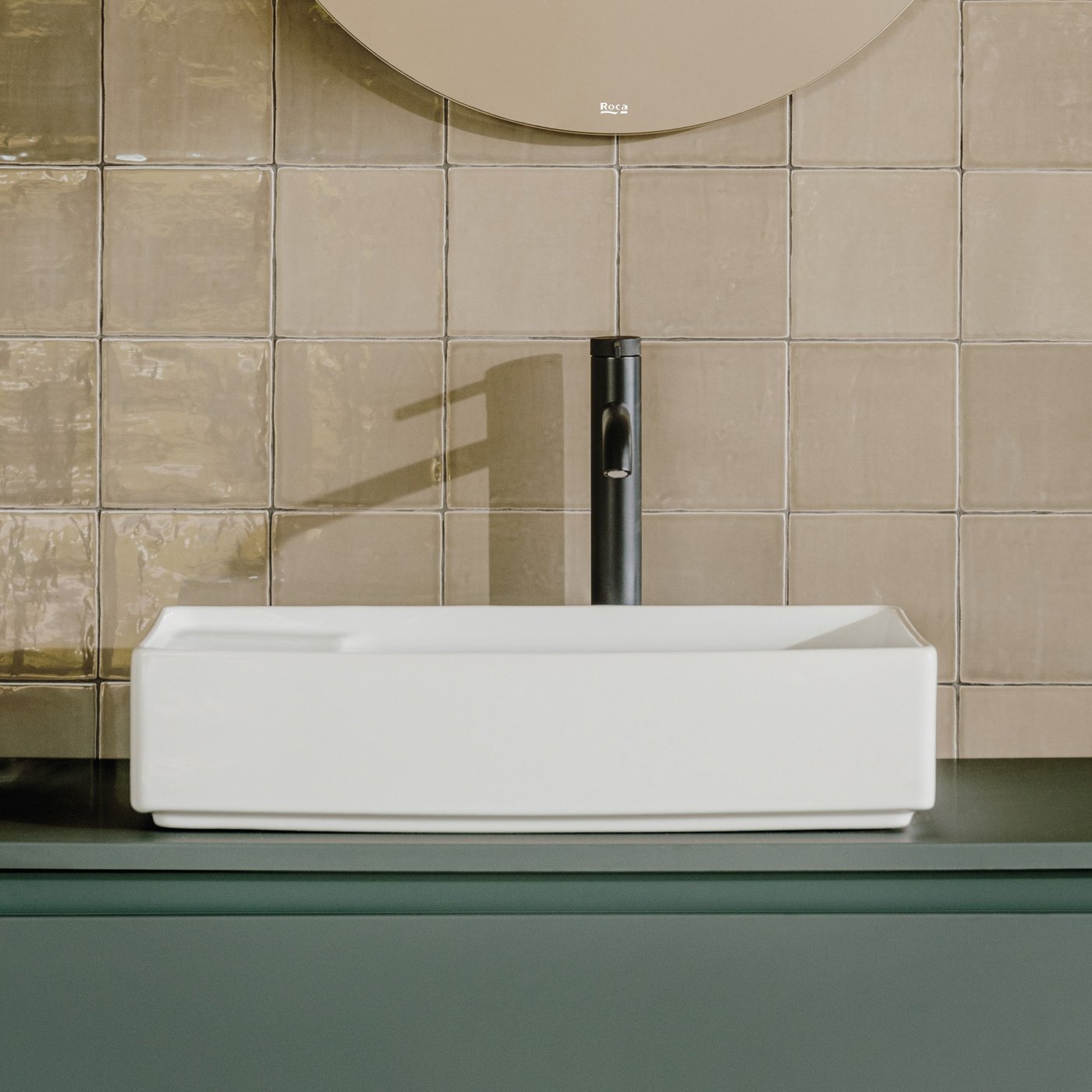 Roca Ona countertop basin with Supraglaze®, white - A32768CS00 | REUTER