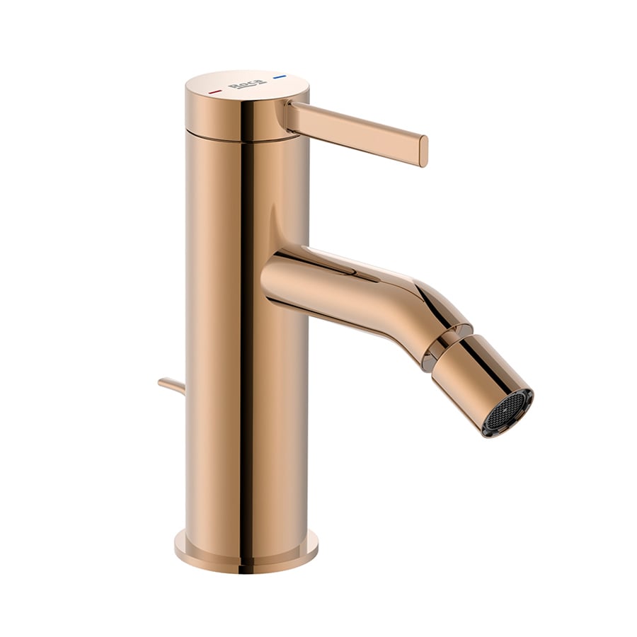 Roca Ona bidet fitting with pop-up waste set, rose gold - A5A609ERG0 ...