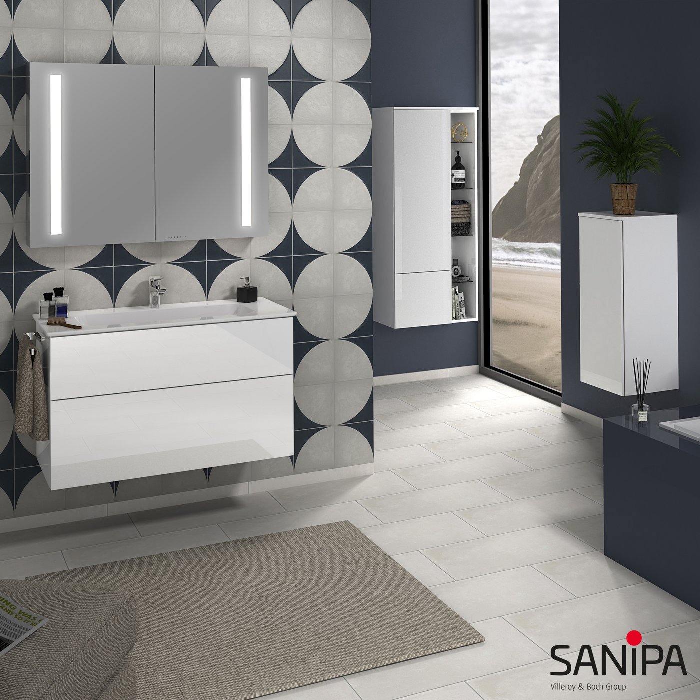 Sanipa 3way furniture top cherry natural touch - AP10136 | REUTER