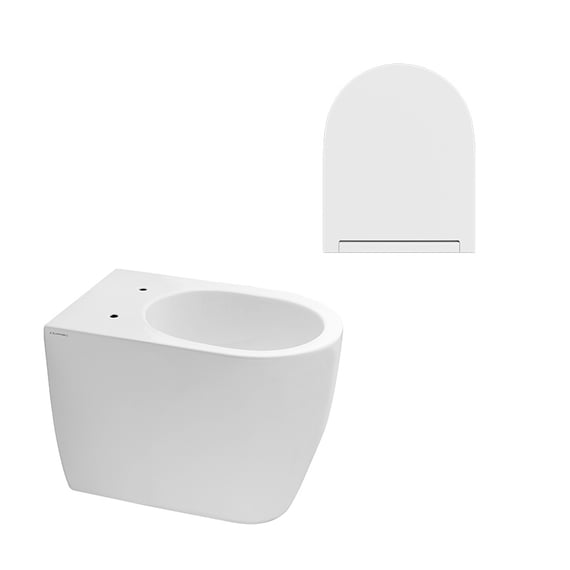Scarabeo Glam Cuvette au sol avec TWIST-System, avec abattant WC avec ...