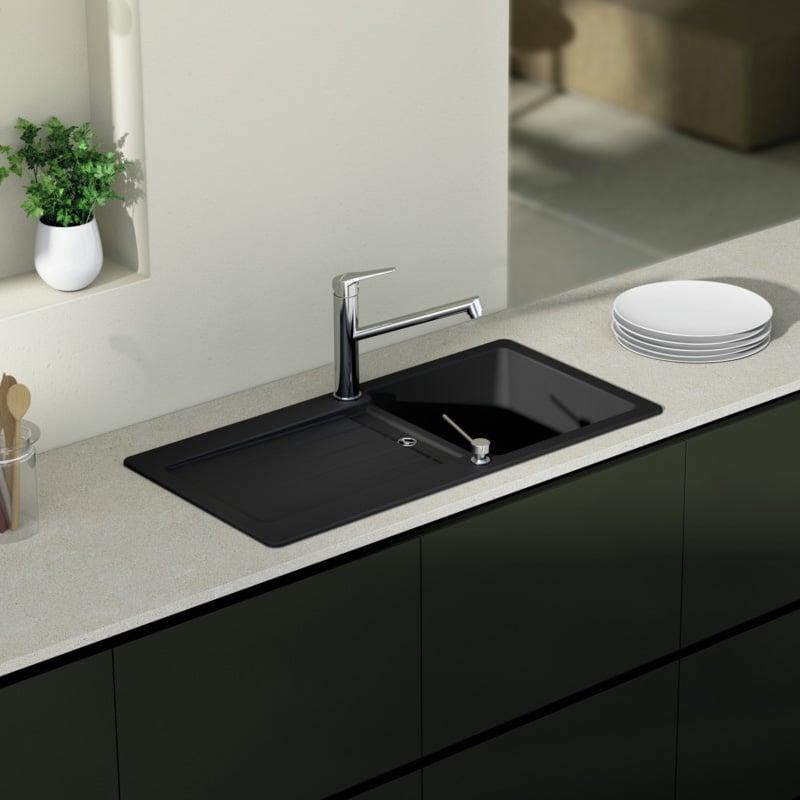 Schock Metis kitchen fitting, swivelling chrome - 526000CHR | REUTER