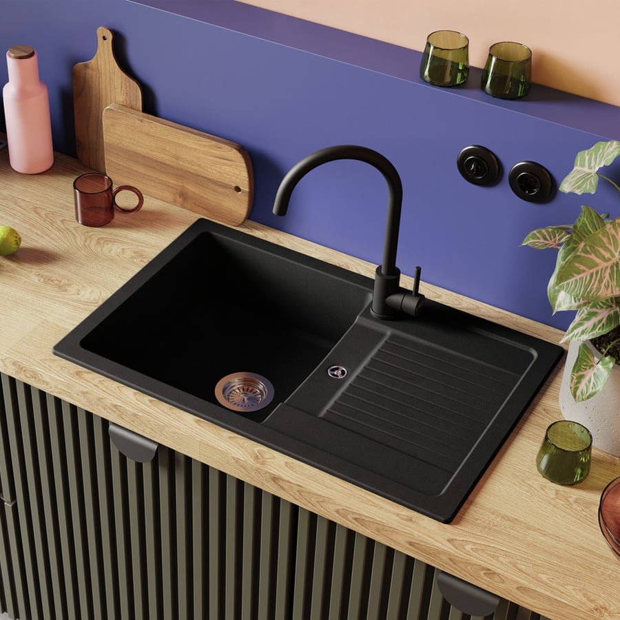 Schock Lima kitchen sink nero - LIMD100SAGNE | REUTER