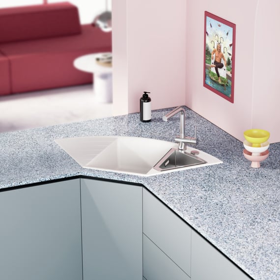 Schock Lotus kitchen sink with colander & functional bowl, stone ...