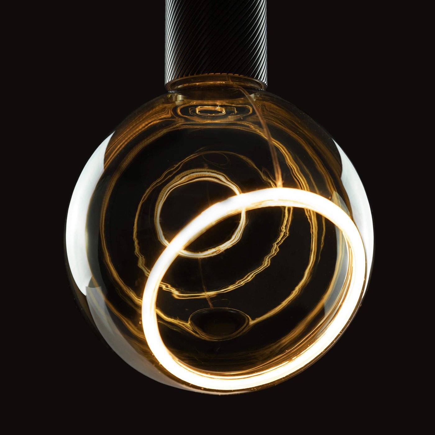 Segula Floating LED-Lampe G150 E27, 1900 K, 6 W dimmbar, rauchgrau ...