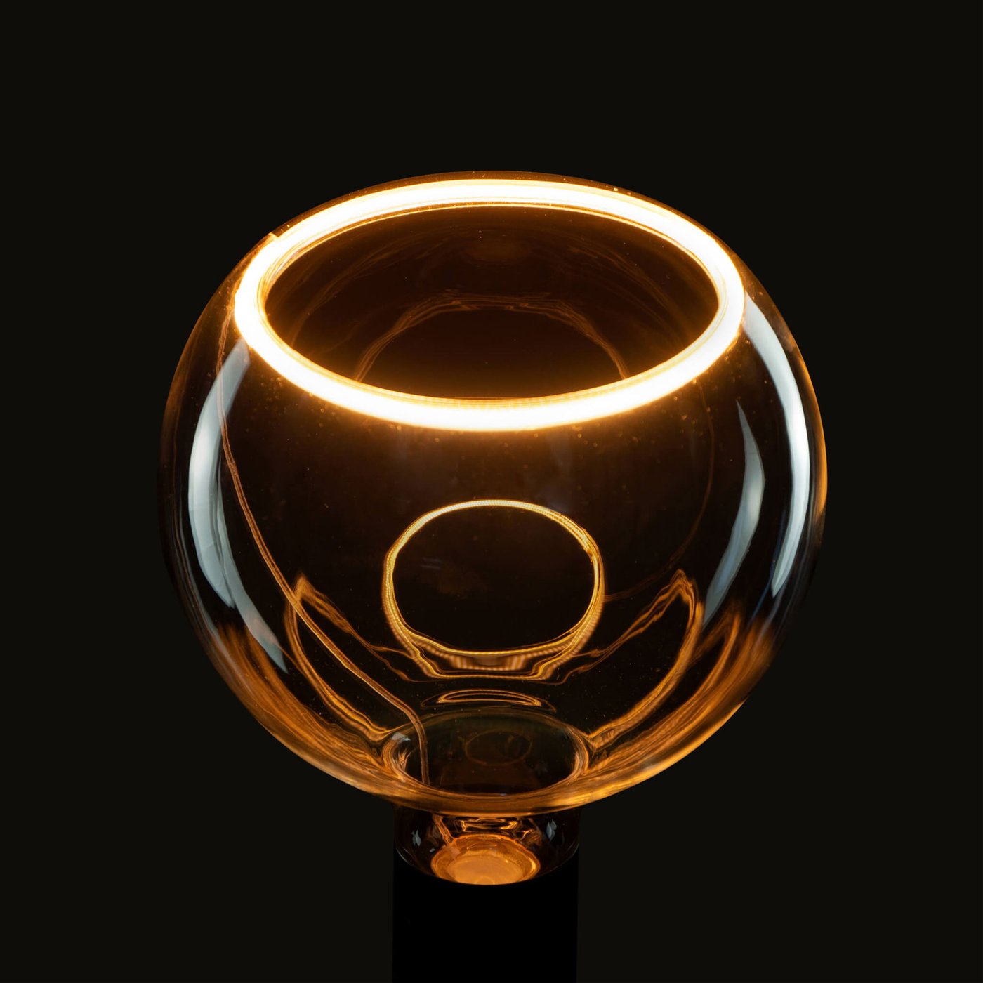Segula Floating LED-Lampe G150 E27, 1900 K, 6 W dimmbar, rauchgrau ...