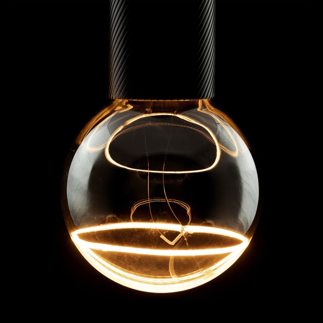 Segula Illusion LED lamp with smoky base G95 E27, 2200 K, 5 W dimmable ...