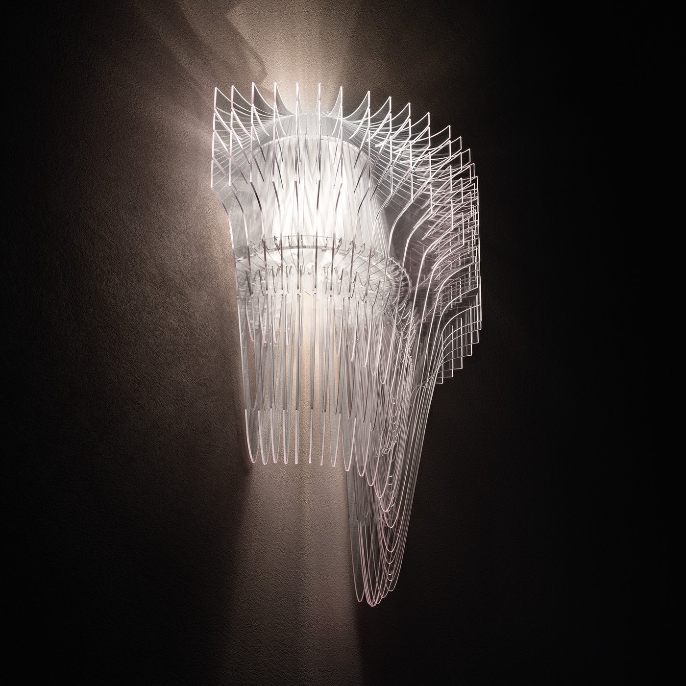 Slamp Aria wall light, E14 dimmable, transparent - ARIWS00TRS00000000EU ...