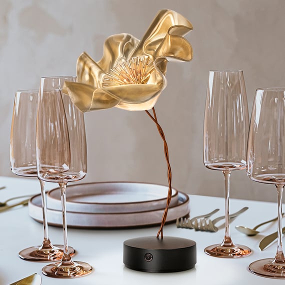 Slamp Lafleur rechargeable table lamp, LED dimmable, translucent ...