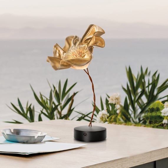 Slamp Lafleur rechargeable table lamp, LED dimmable, translucent ...