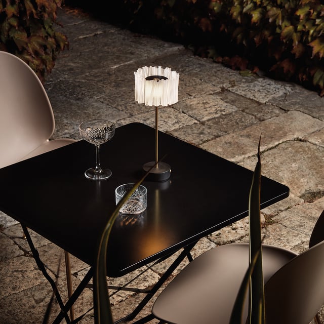 Slamp Accordéon rechargeable table lamp, LED dimmable, white ...