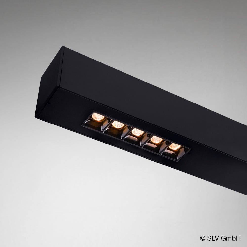 SLV Q-Line ceiling light, LED dimmable, black - 1000692 | REUTER