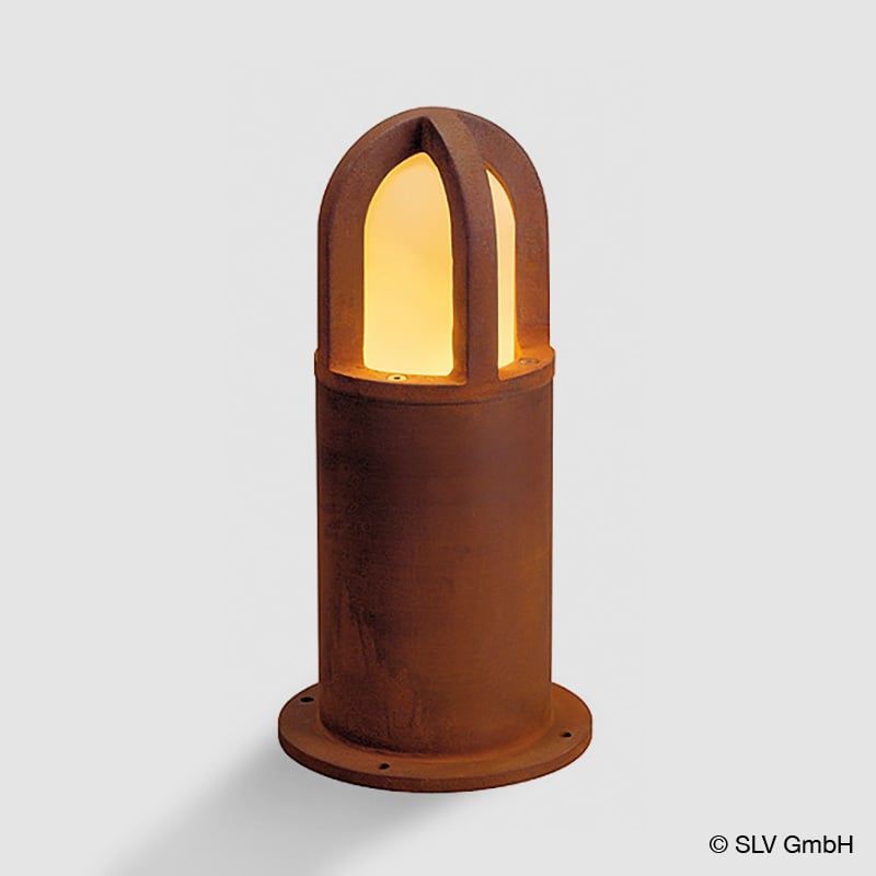 SLV Rusty Cone Borne lumineuse sur socle, E27 intensité lumineuse ...