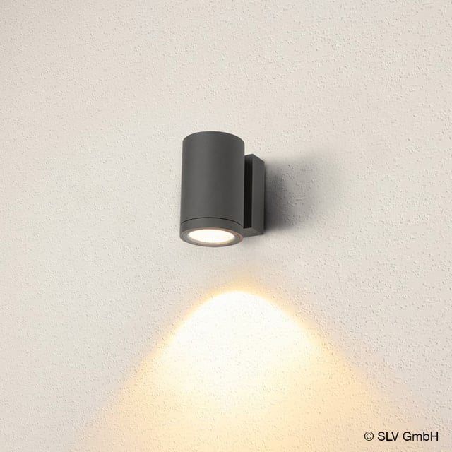SLV Enola Round wall light, LED anthracite - 1003423 | REUTER