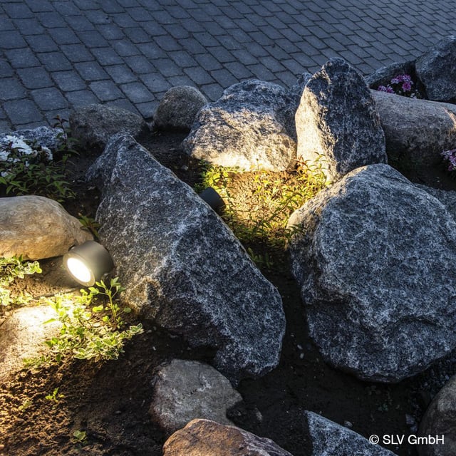 SLV Sitra Spike spotlight, GX53 dimmable, anthracite - 231525 | REUTER