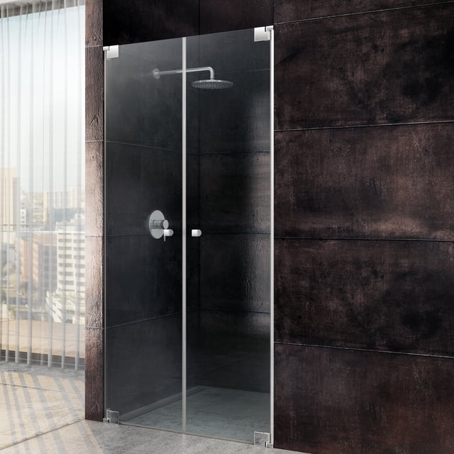 Sprinz Omega two-way hinged door, for recess with SpriClean, light ...