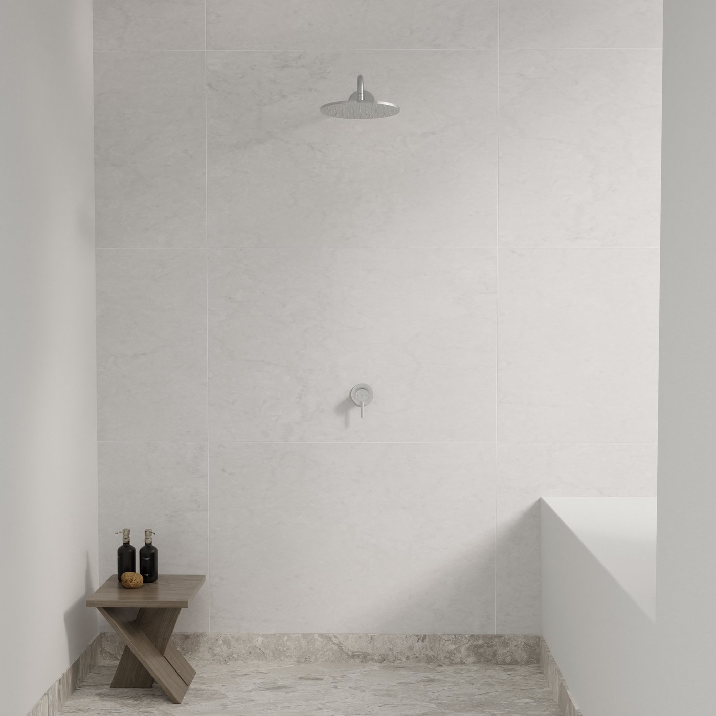 Steinberg 100 concealed shower fitting with mixer brushed nickel - 100 ...