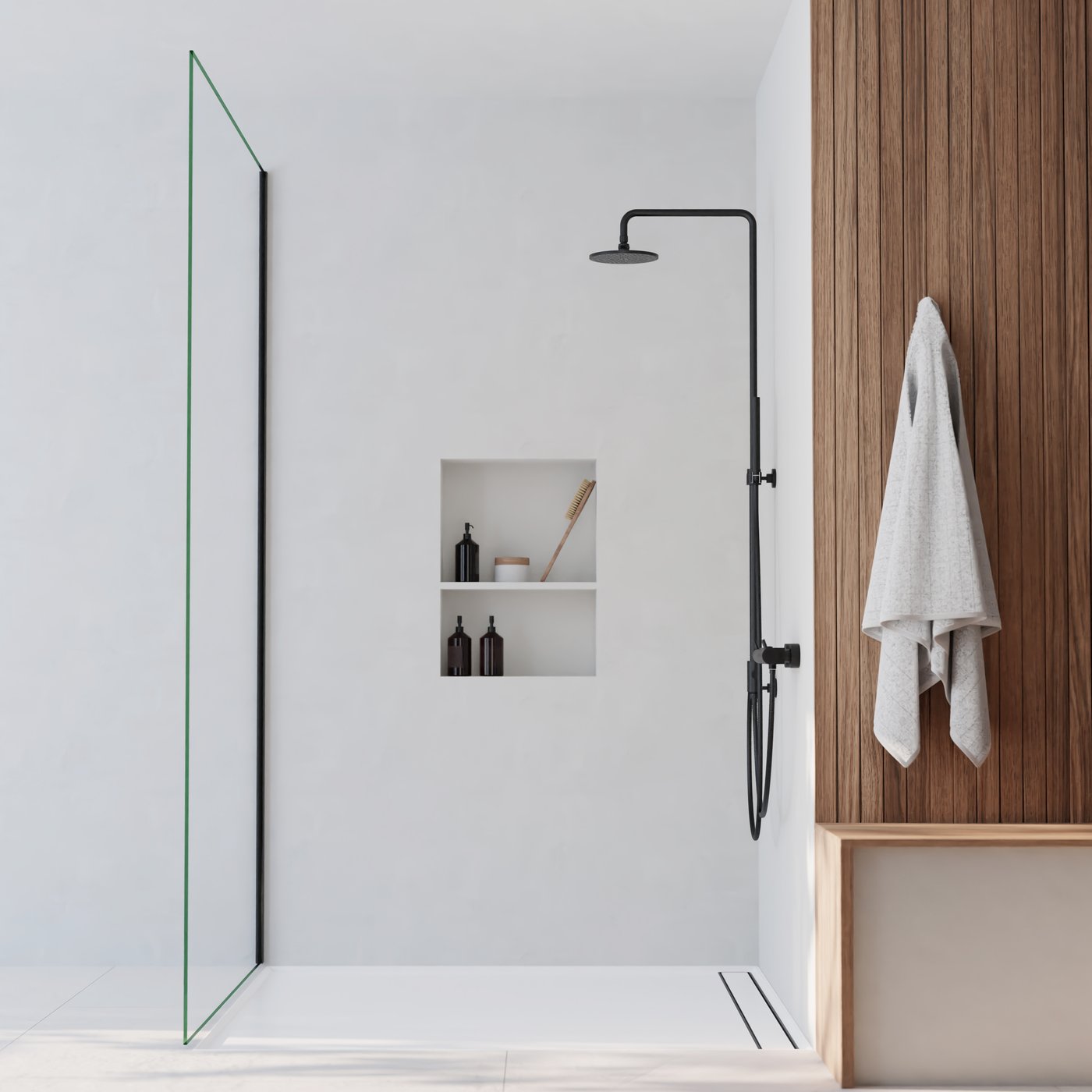 Steinberg 100 exposed shower system for fitting matt black - 100 2770 S ...