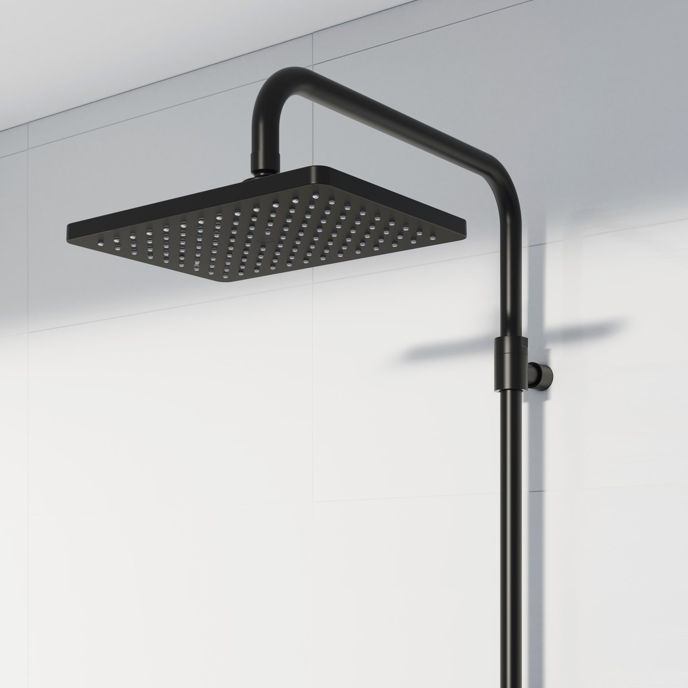 Steinberg 390 exposed shower system with thermostat matt black - 390 ...