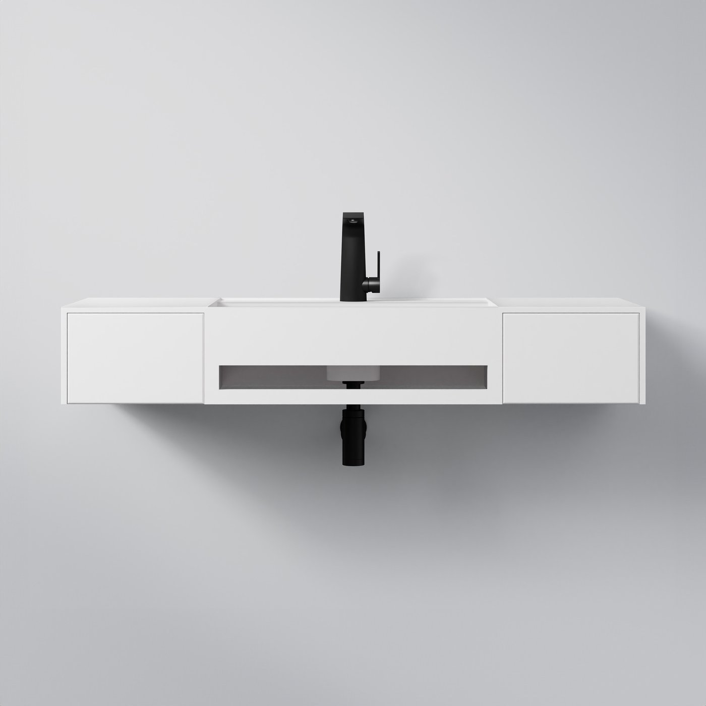 Steinberg 443 wall-mounted washbasin matt white - 443 7230 W | REUTER