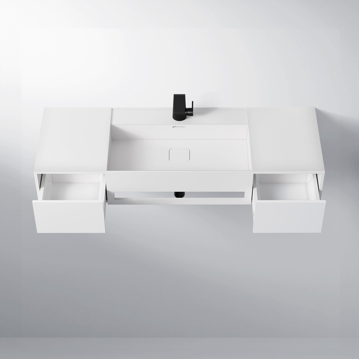 Steinberg 443 wall-mounted washbasin matt white - 443 7230 W | REUTER