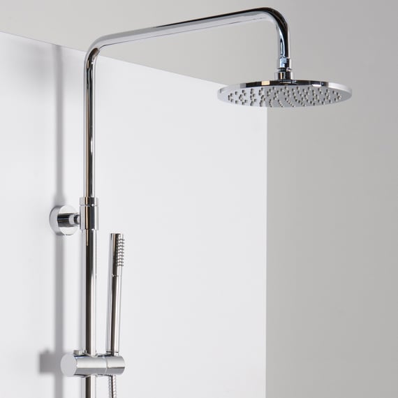 Steinberg 100 shower system, thermostat brushed nickel - 100 2721 BN ...
