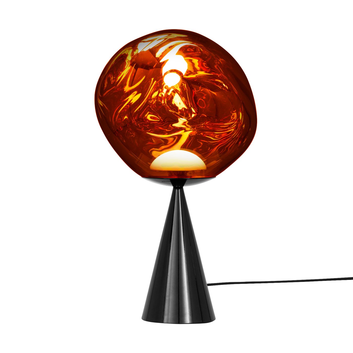 Tom Dixon Melt table lamp, LED dimmable, copper - MES02CO+CONT01BKUN ...