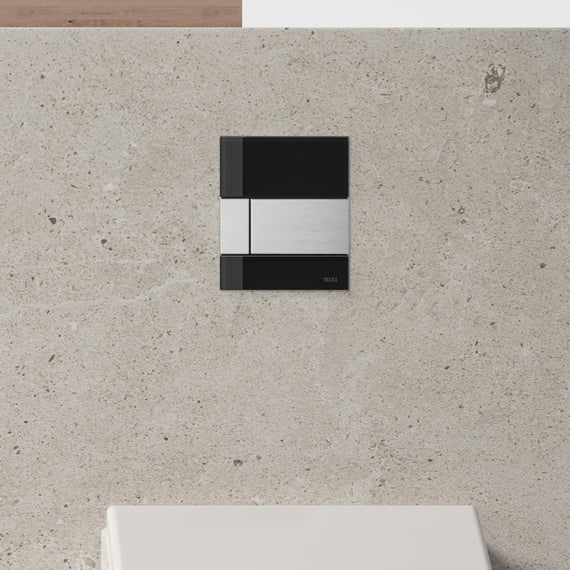 TECE square flush plate black - 9242806 | REUTER