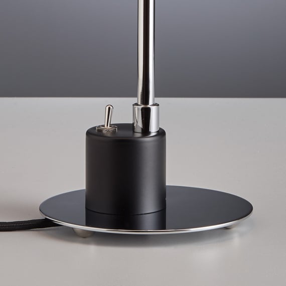 Tecnolumen SF 28 table lamp, E27 polished aluminium/opaline - SF28 | REUTER