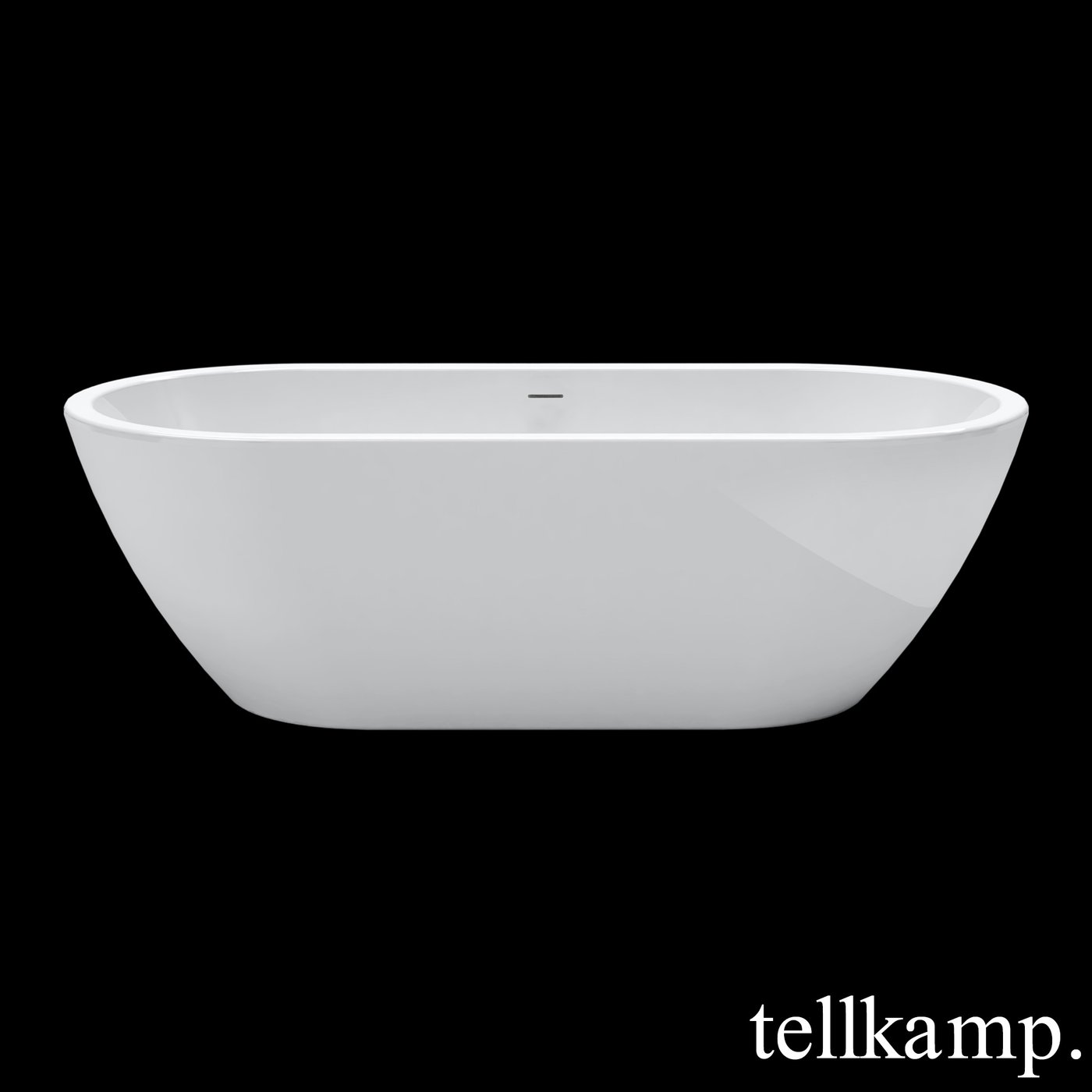 Tellkamp Cosmic freestanding oval whirlbath white gloss, panel white ...