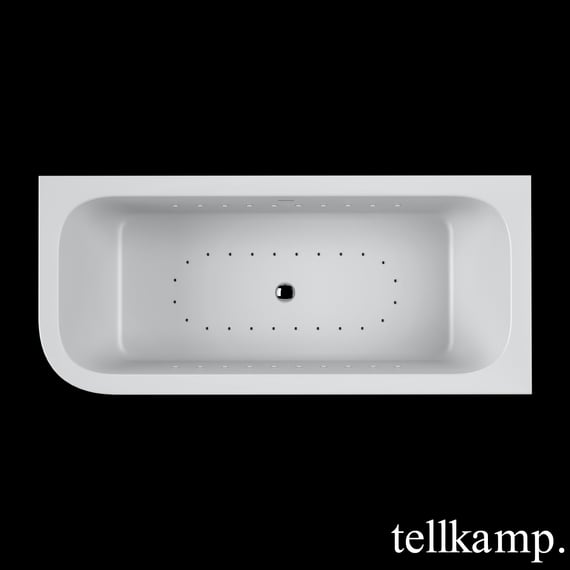 Tellkamp Thela corner whirlbath with panelling matt white - W100-247-0B ...