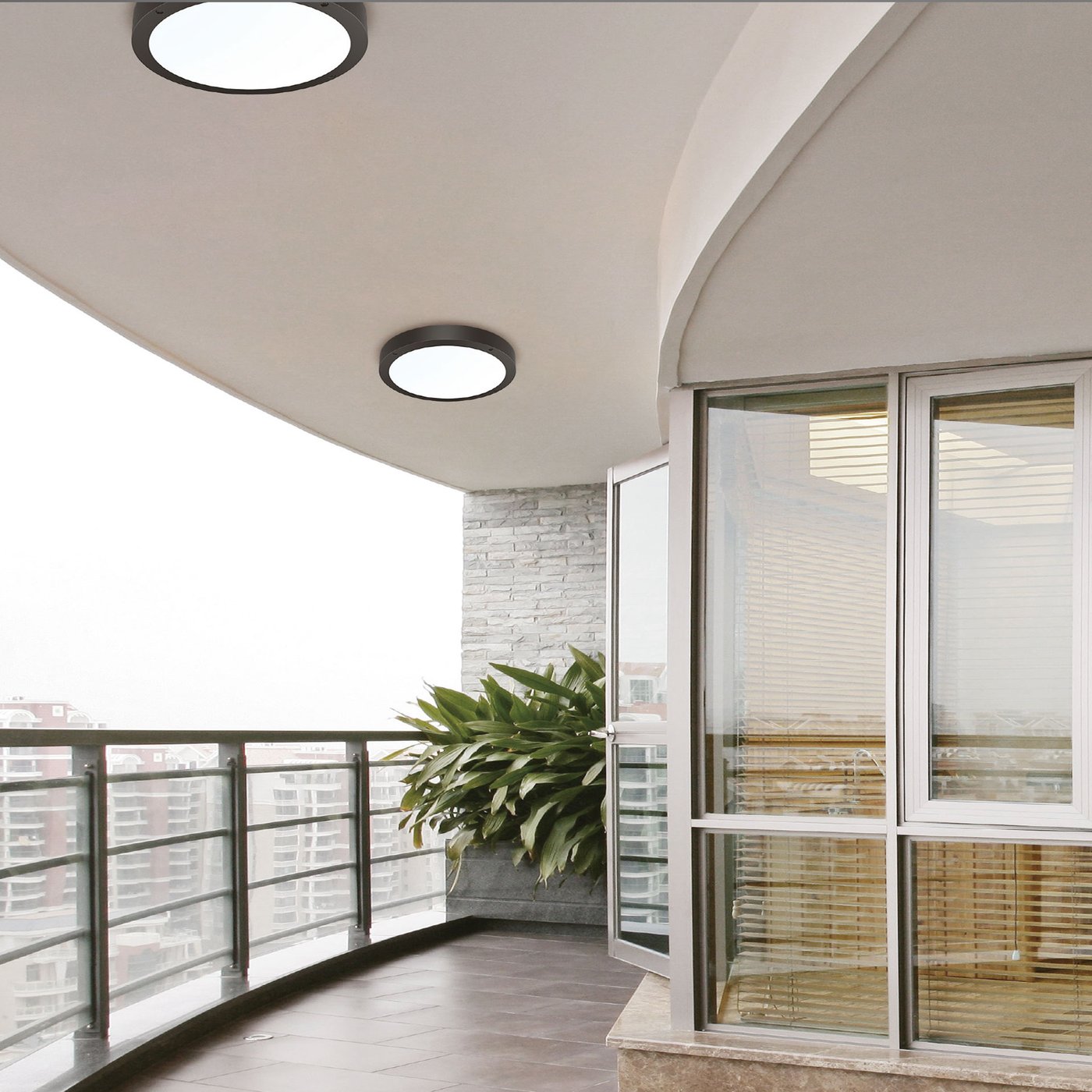 The Light Group Dio ceiling light, LED satin - SLC1400 | REUTER